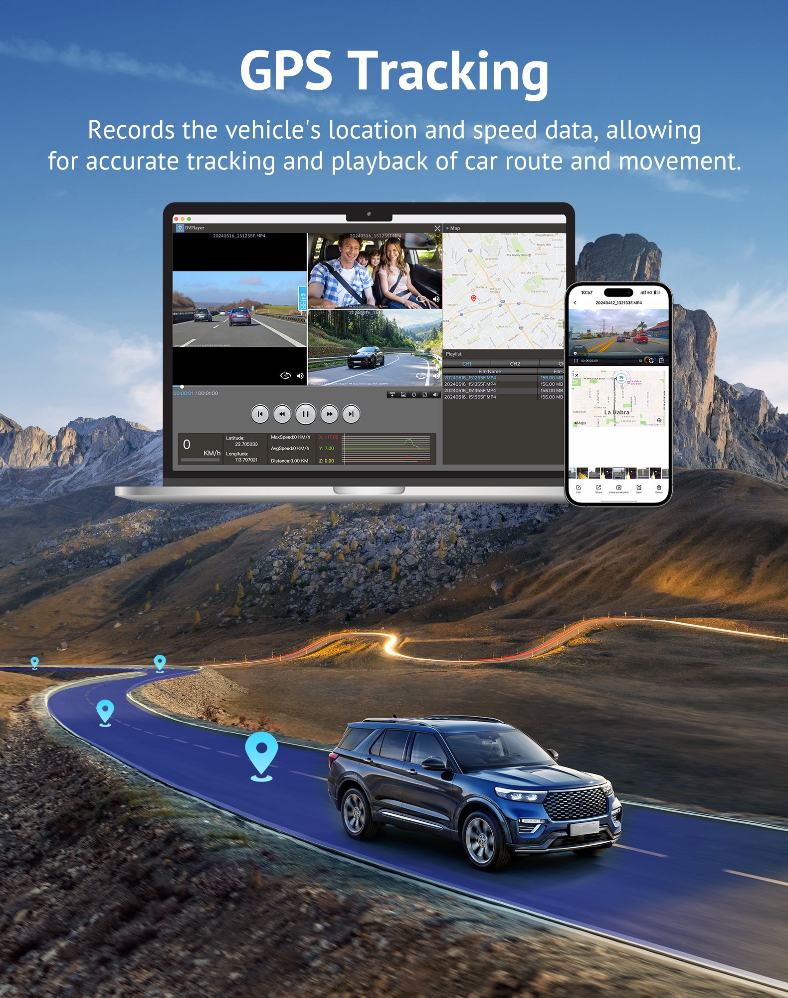 S7 4K HD 3 Channel Dash Cam – Hugolog